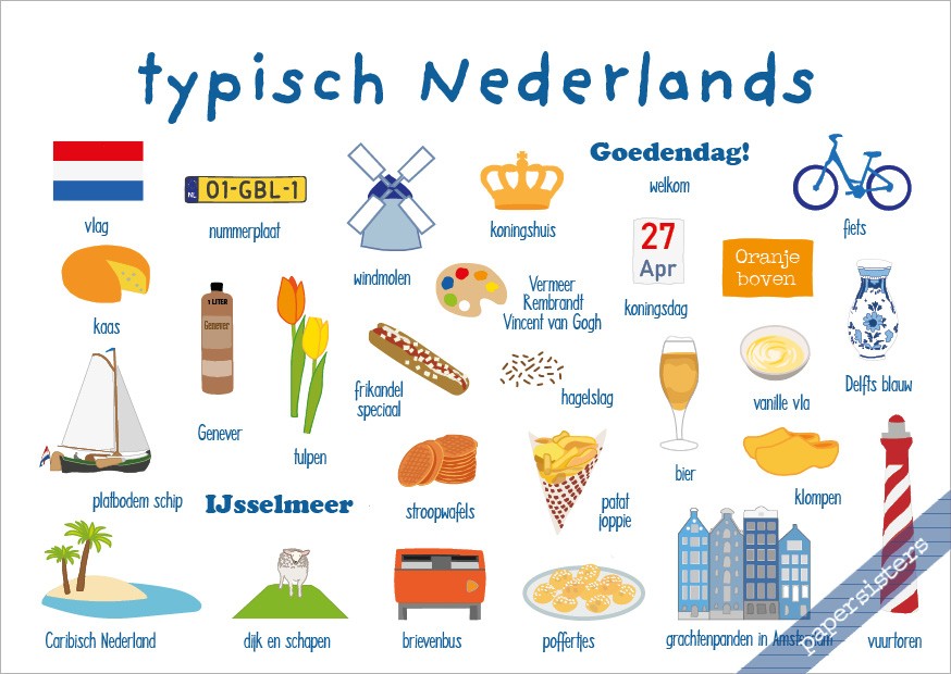 Postkarte Typisch Nederlands