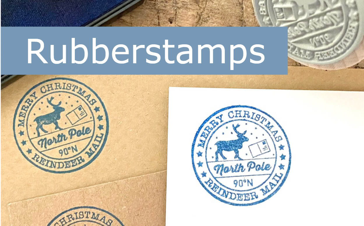 Postcards, Rubberstamps, Stickers, Tapes and more