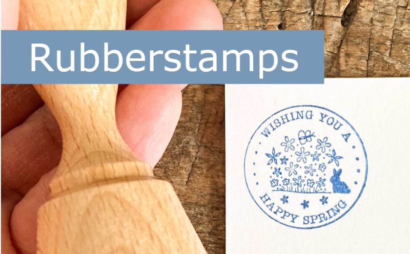 Postcards, Rubberstamps, Stickers, Tapes and more