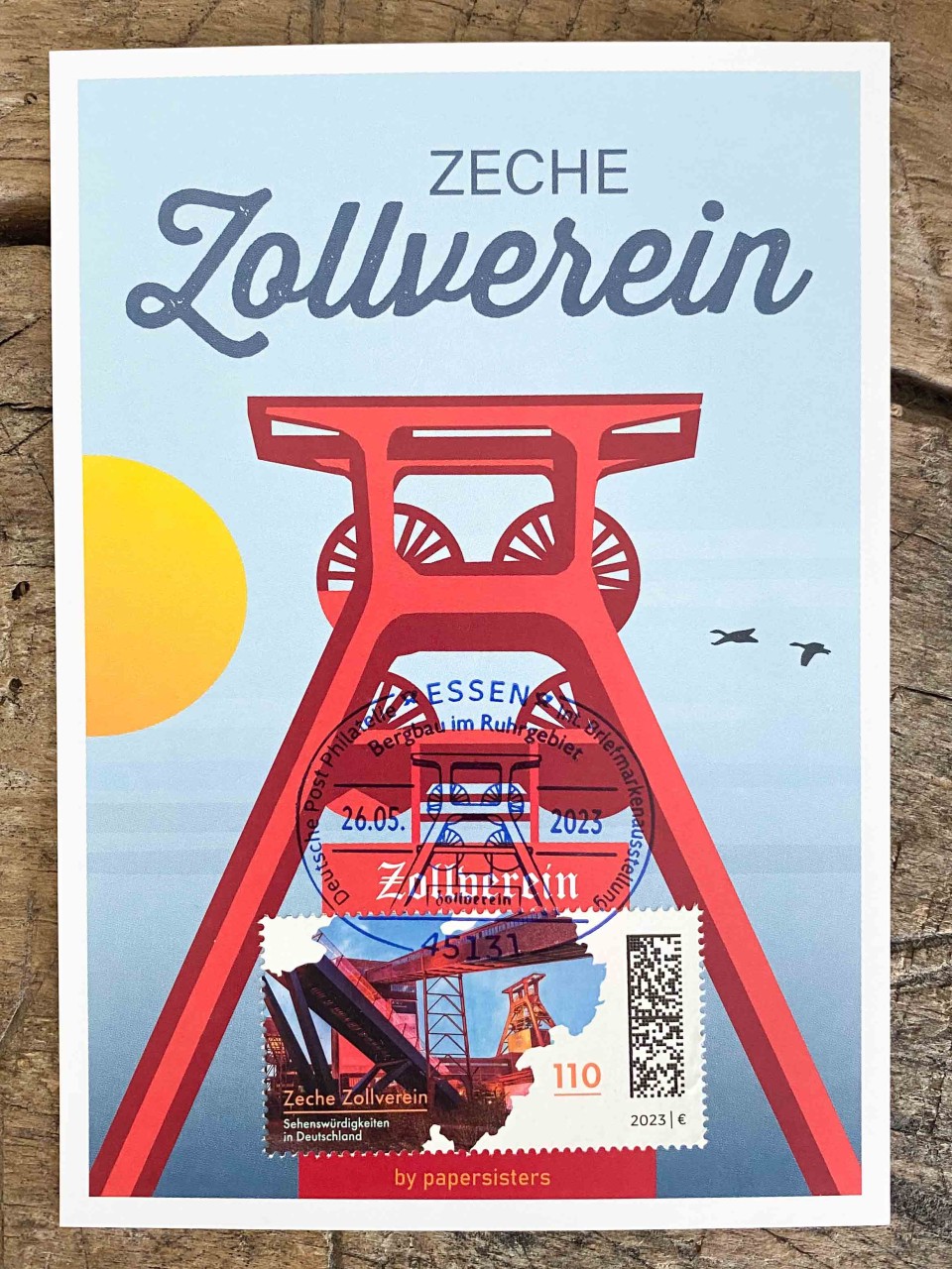 Postkarte Maximumkarte Zeche Zollverein - Version 2