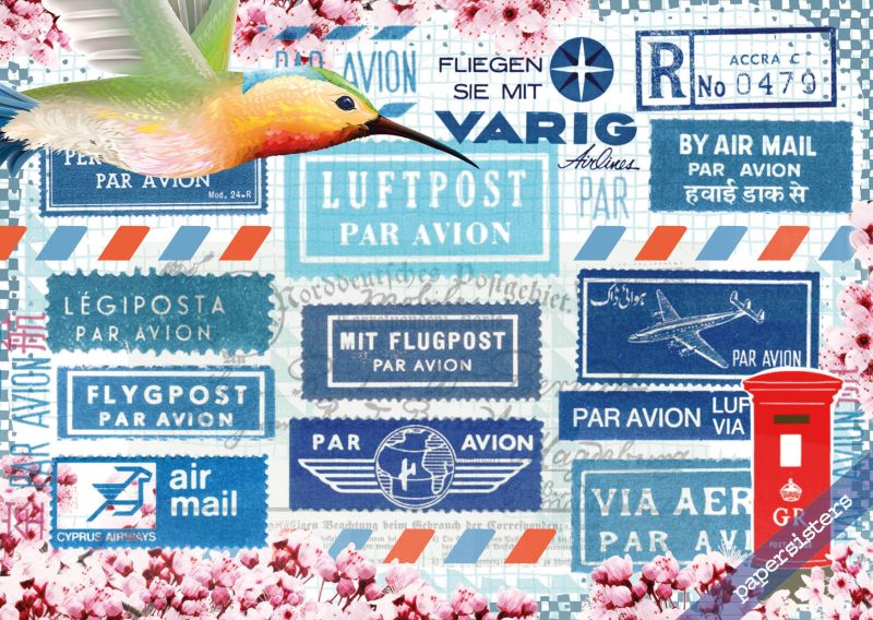 papersisters Booklet "Airmail Mailart"