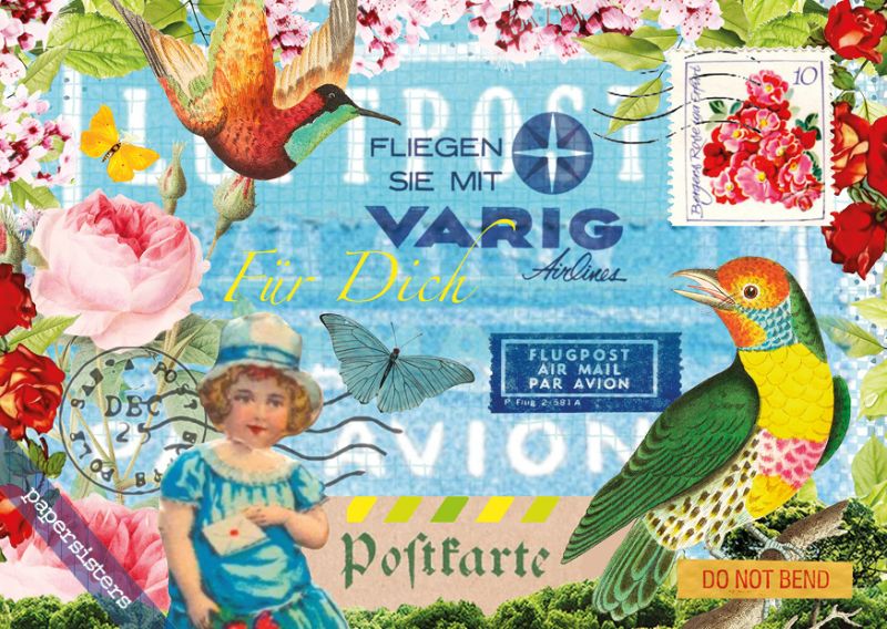 papersisters Booklet "Airmail Mailart"