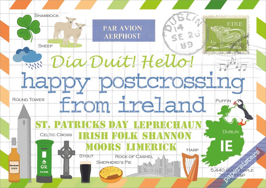 Postcard Happy Postcrossing IE 2nd Edition